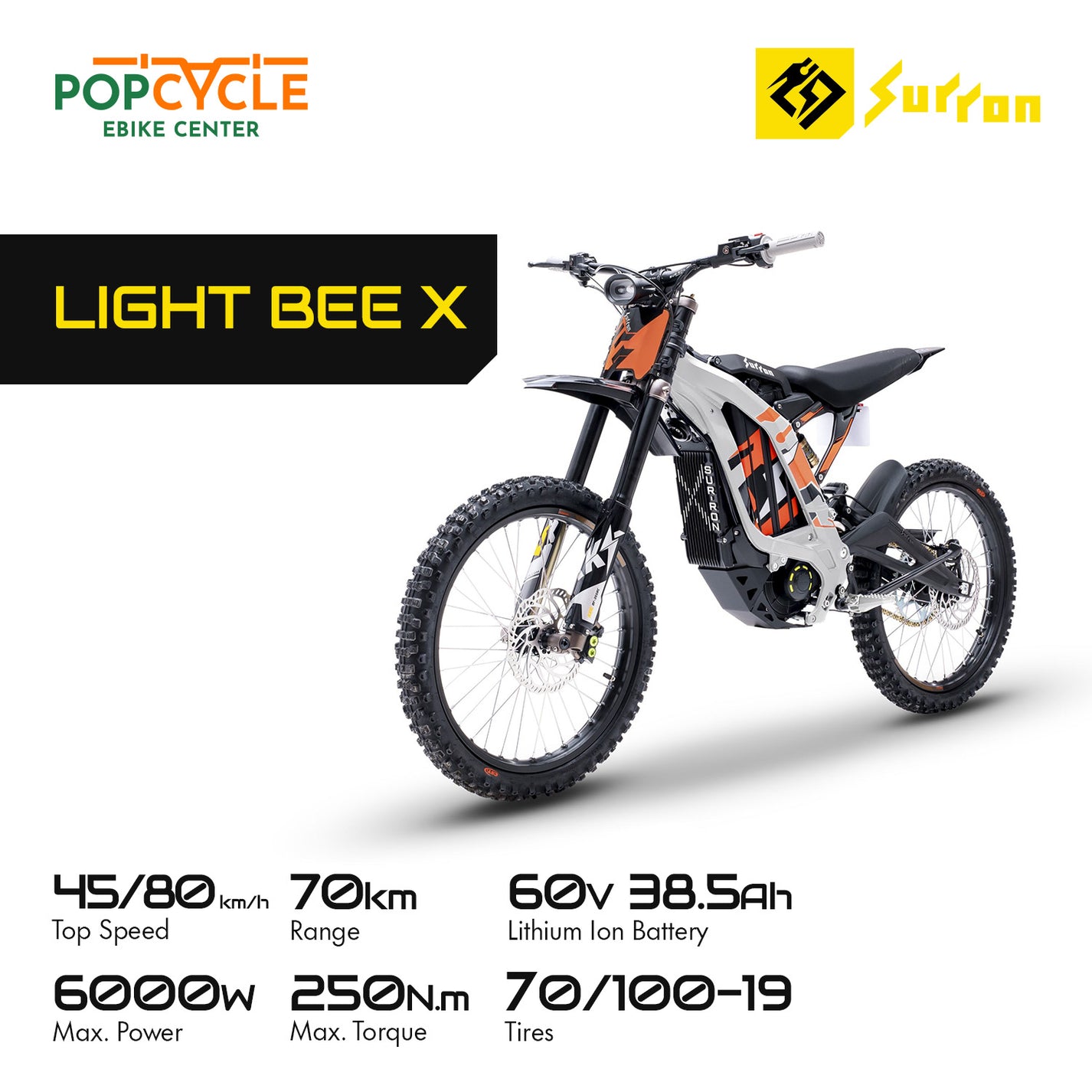 Surron Light Bee X – Popcycle Ebike Center